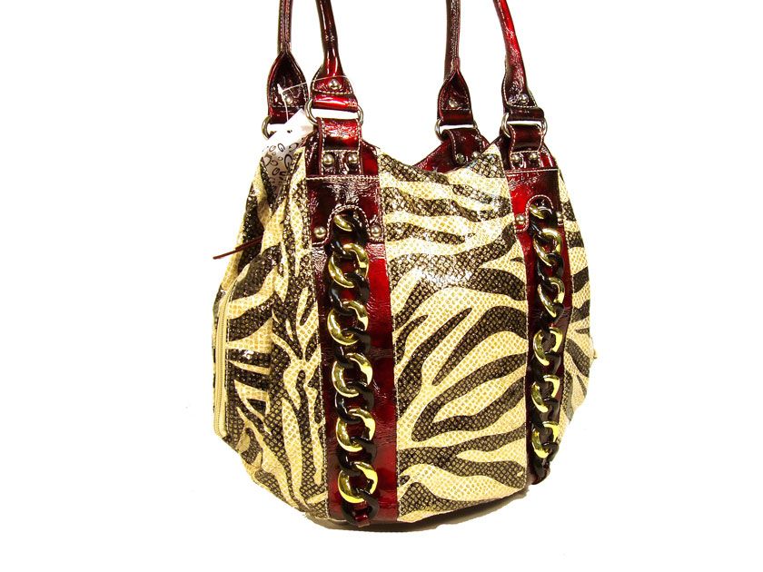 Wholesale Handbags #90-23748 Designer Inspired Metallic Zebra handbag