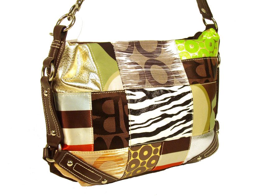 Wholesale Handbags #bp-3152-br Designer Inspired Patch-work Handbag