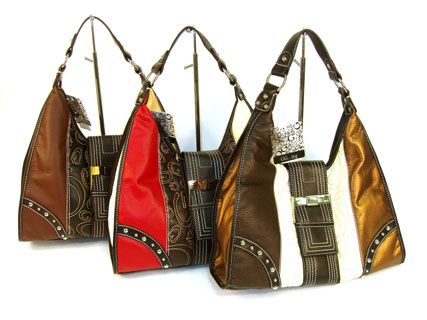 Wholesale Handbags #pe-7017a Designer Inspired Metallic Tri Color Hobo ...