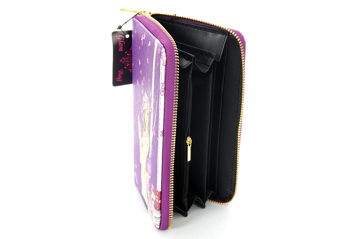 Wholesale Handbags #1078jp-ppl Fashion Girl printed all around zipper ...