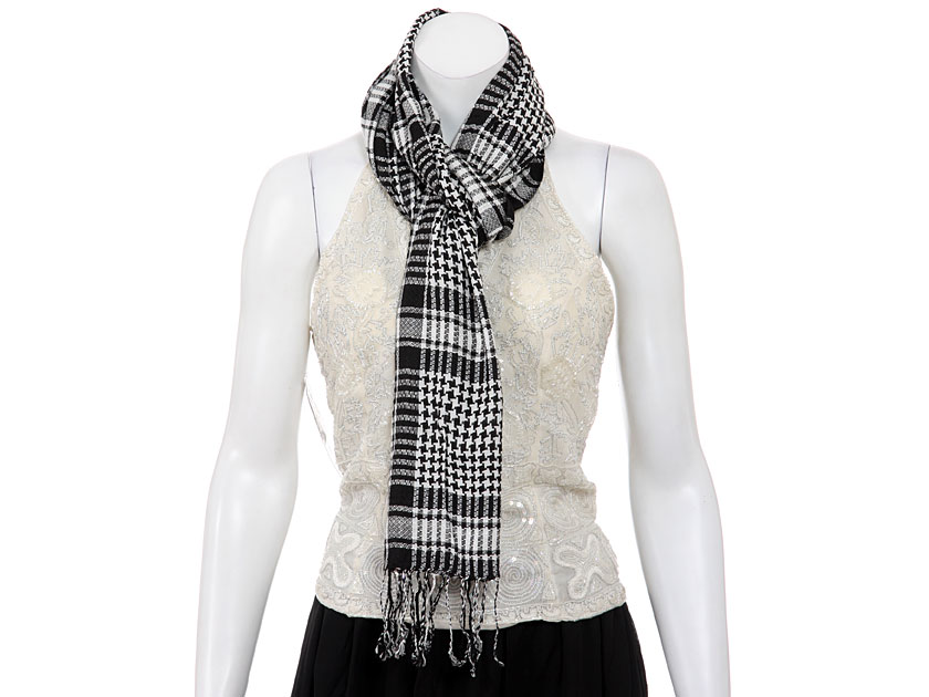 Wholesale Handbags #metro-22 Black & white checkered print yarn dyed ...